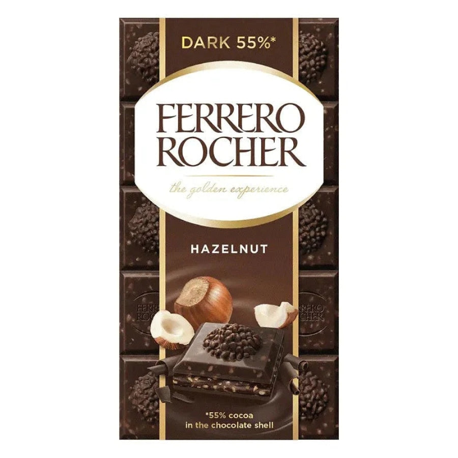 Hazelnut 55% Dark Chocolate Bar - Ferrero Rocher - Fresh – Fresh Aisle